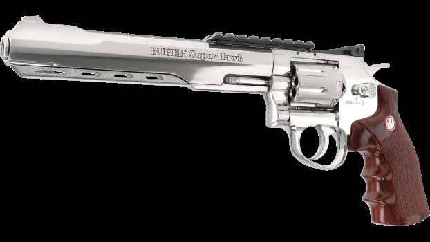 Ruger Super Hawk 8" chrome CO2 Revolver 4Joule - mos-base